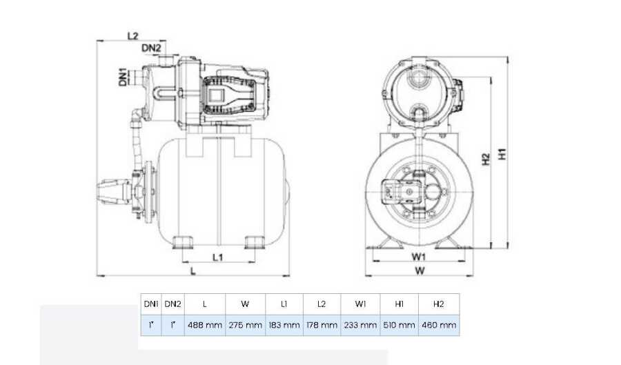 Wilo Aqua SPS Mini 19-5.48 Paslanmaz Gövdeli Otomatik Hidrofor